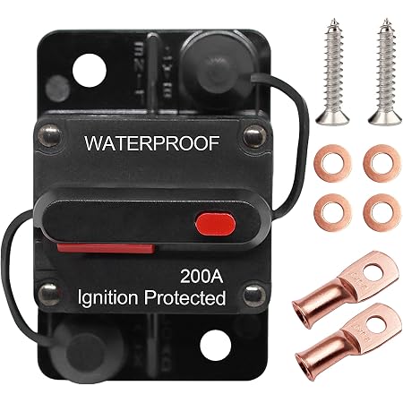 Amazon.com: Xscorpion CB150A 150-Amp Manual Reset Circuit Breaker ...