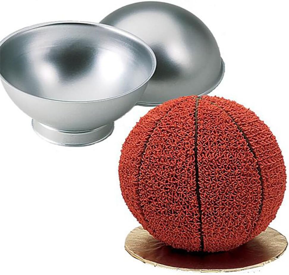 Fellibay Cake Ball Maker Deep Aluminum Hemisphere Pan Half Ball Sphere ...