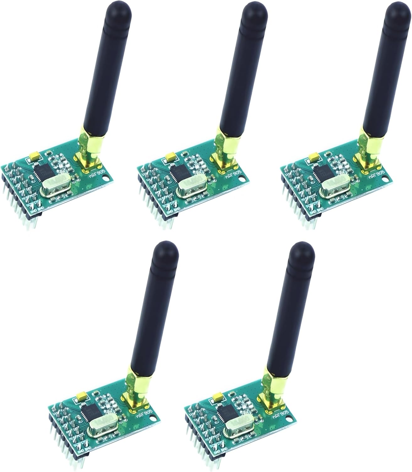 tictocstore 5pcs NRF905 PTR8000+ Tri-Band Wireless Transceiver Module ...