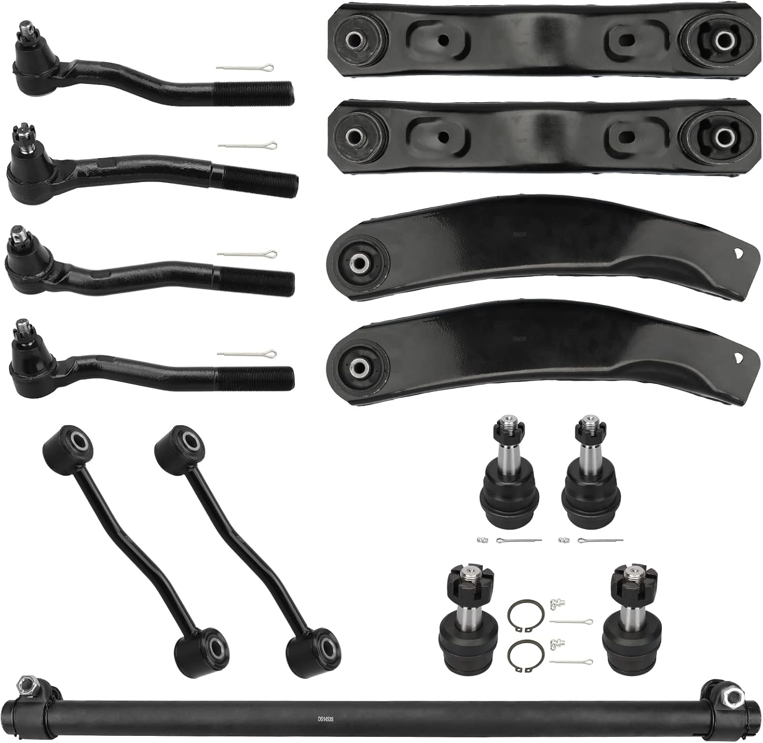 Amazon.com: DRIVESTAR 15PCS Front Upper and Lower Control Arm Tie Rod ...