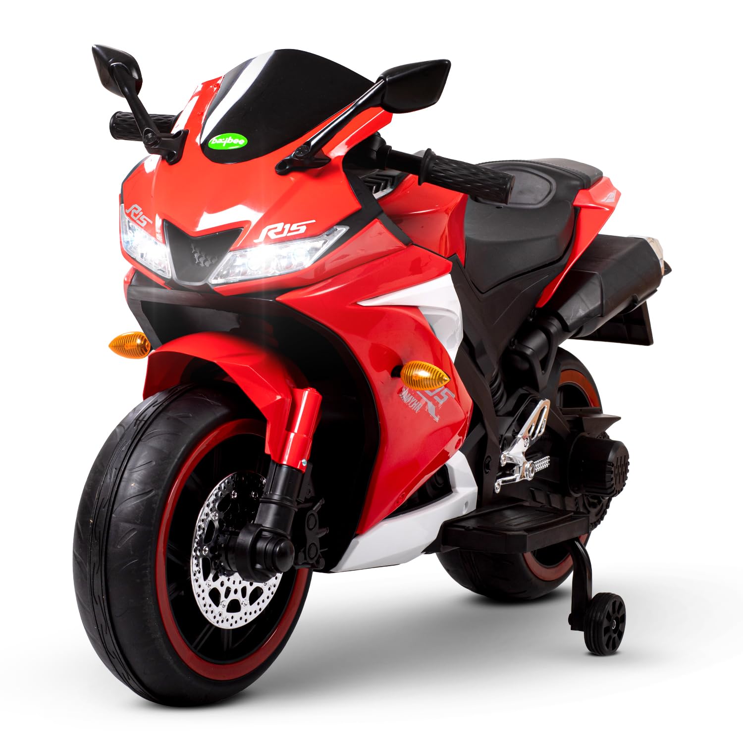 Buy Baybee Battery Operated Bike for Kids with LED Light, Bluetooth ...