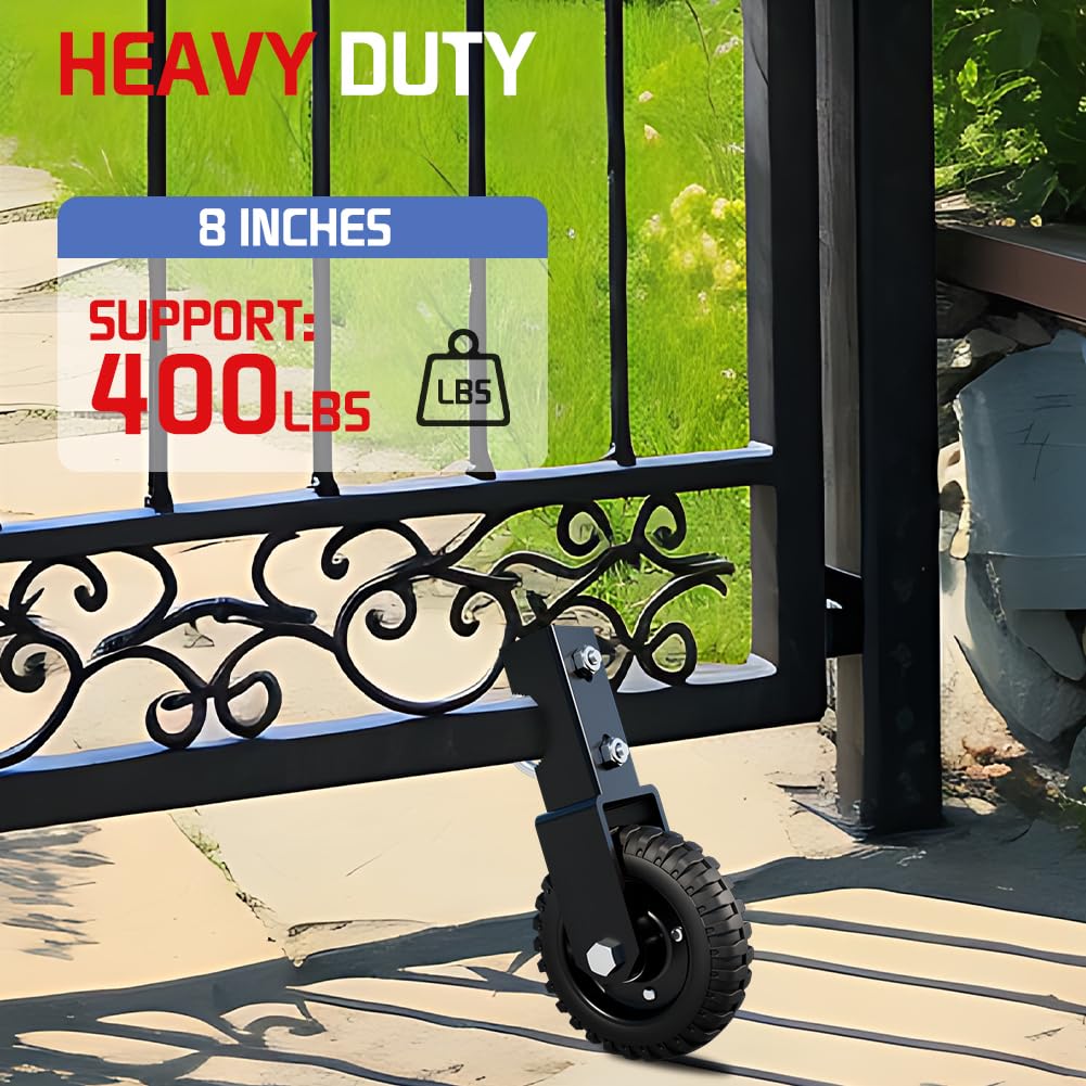 Snapklik.com : USCaster Gate Wheel 8inch Under Mount Farm Gate Caster ...