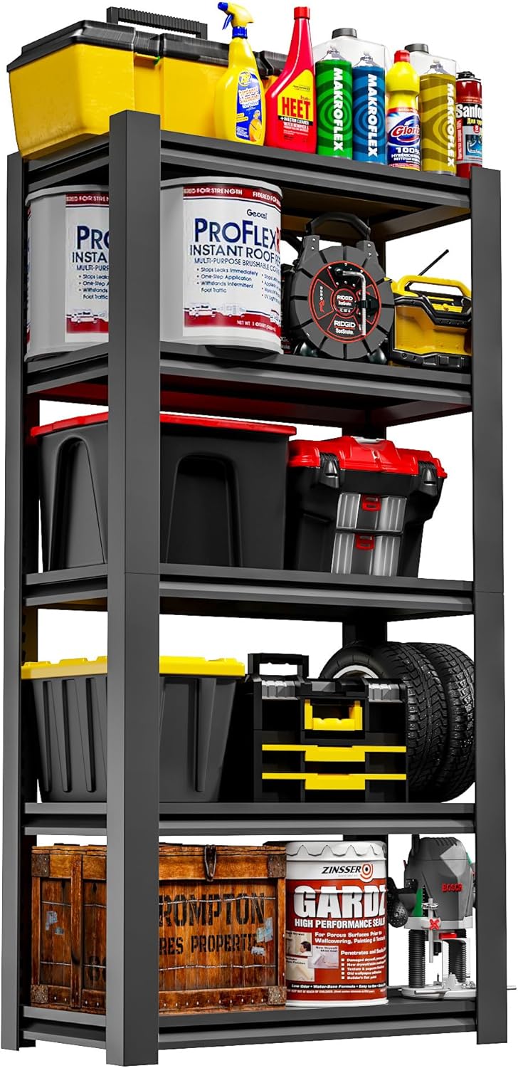 Amazon.com: DARTIIA 63" H Garage Shelving 2500LBS Heavy Duty Storage ...