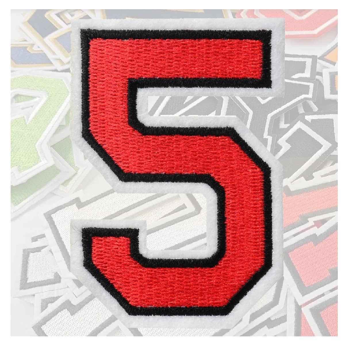 Amazon.com: AXEN 3.1inch Iron On Numbers Patches, Embroidered Numbers ...