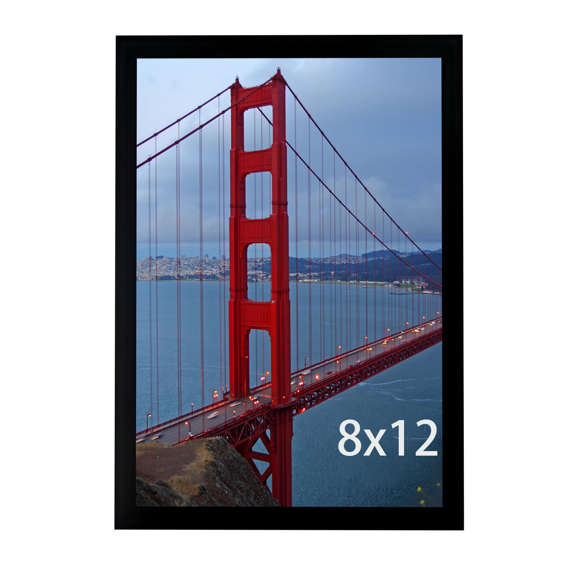 Amazon.com - BESCRCL 8x12 Frame Wall Hanging Picture Frames, Black, 1 Pack