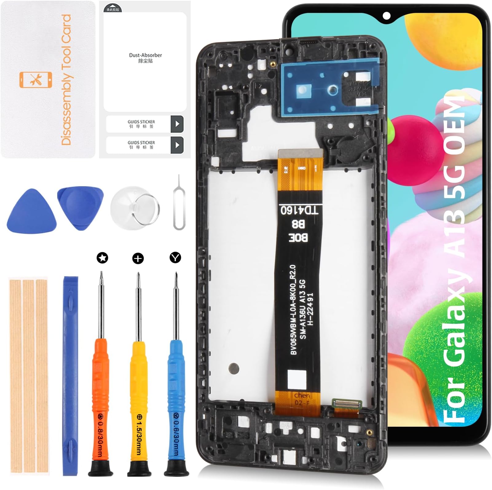 Amazon.com: Olivechard A05S OEM Original LCD Display for Samsung Galaxy ...