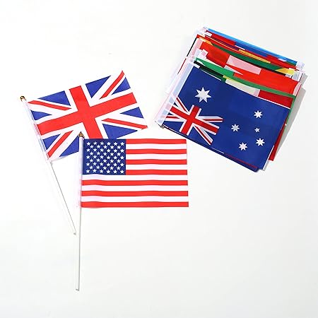 Amazon.com: 100 Countries Flags, Small Flags of the World ...