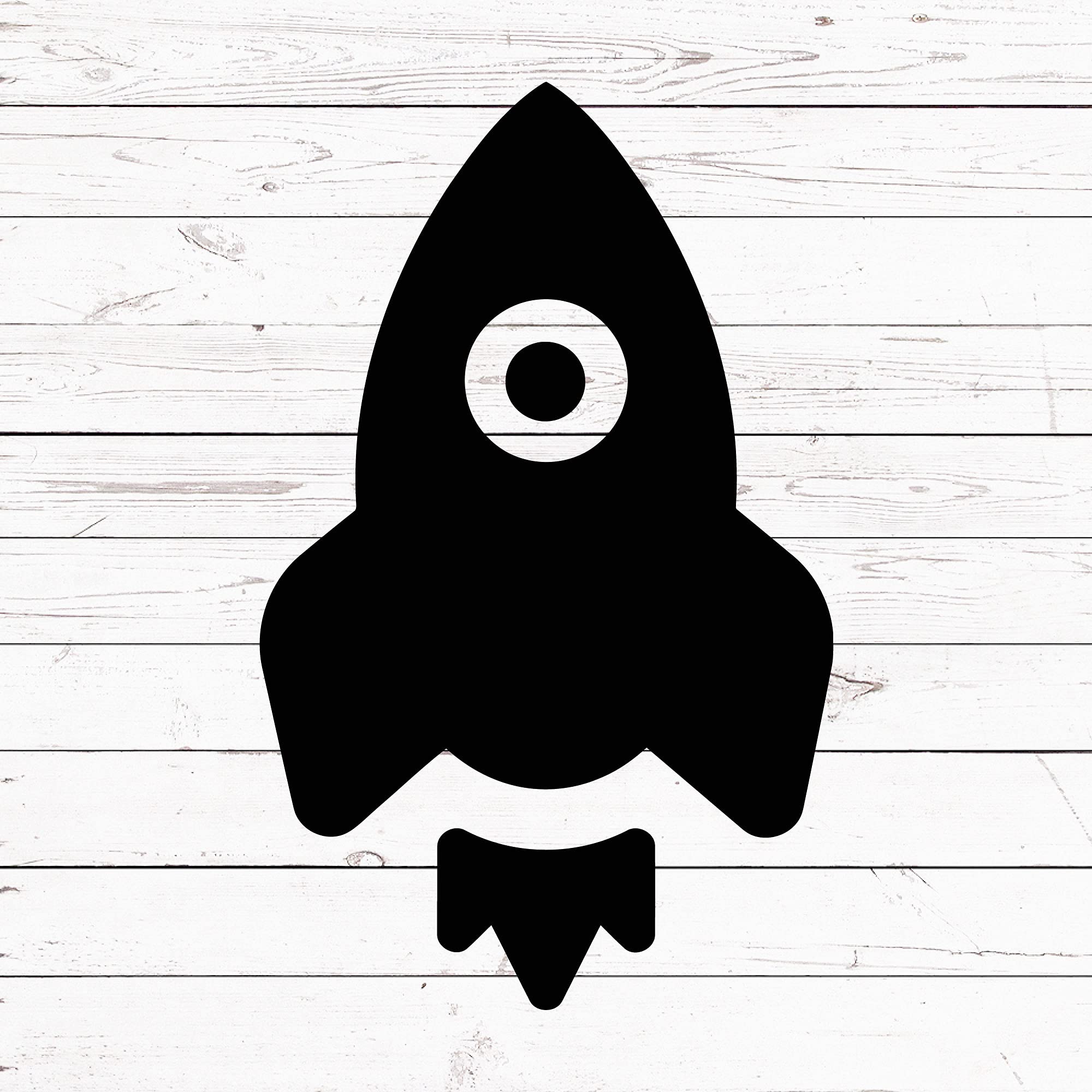 Rocket Ship Silhouette