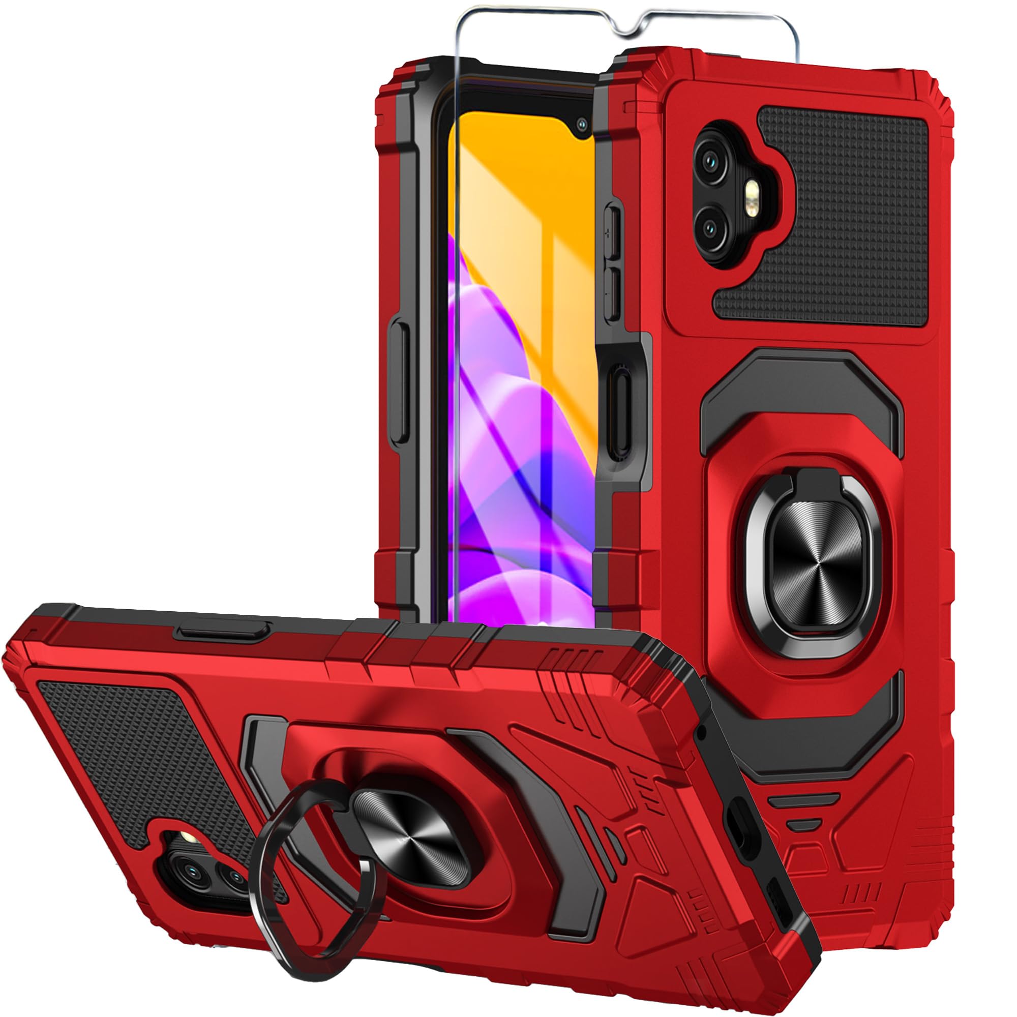 Amazon.com: for Samsung Galaxy Xcover 6 Pro Phone Case with Tempered ...