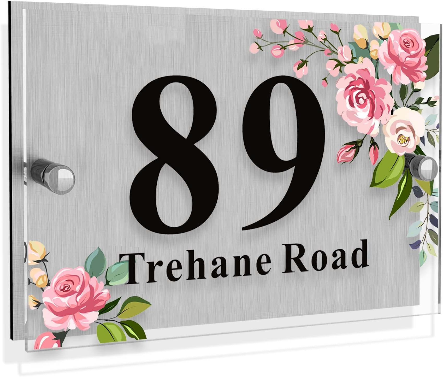Personalised House Numbers Plaques Road Plate Plaque Door Numbers ...