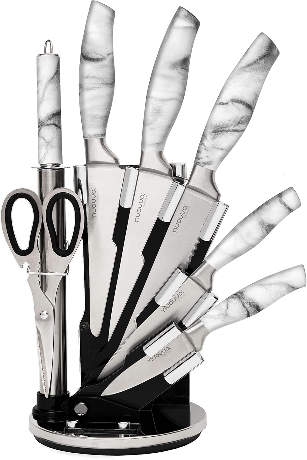 Amazon.com: Professional Kitchen Knife Set – 7pcs Calcutta Marble ...