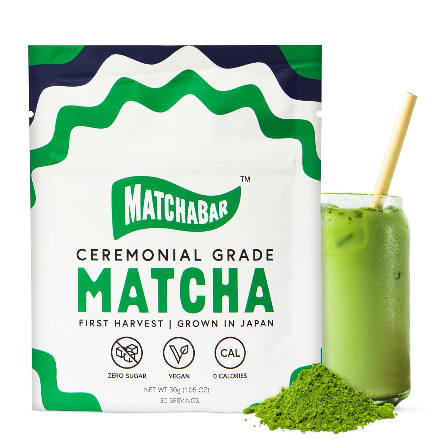 Amazon.com: Matchabar Matcha Powder (30g) - Ceremonial Grade Authentic ...