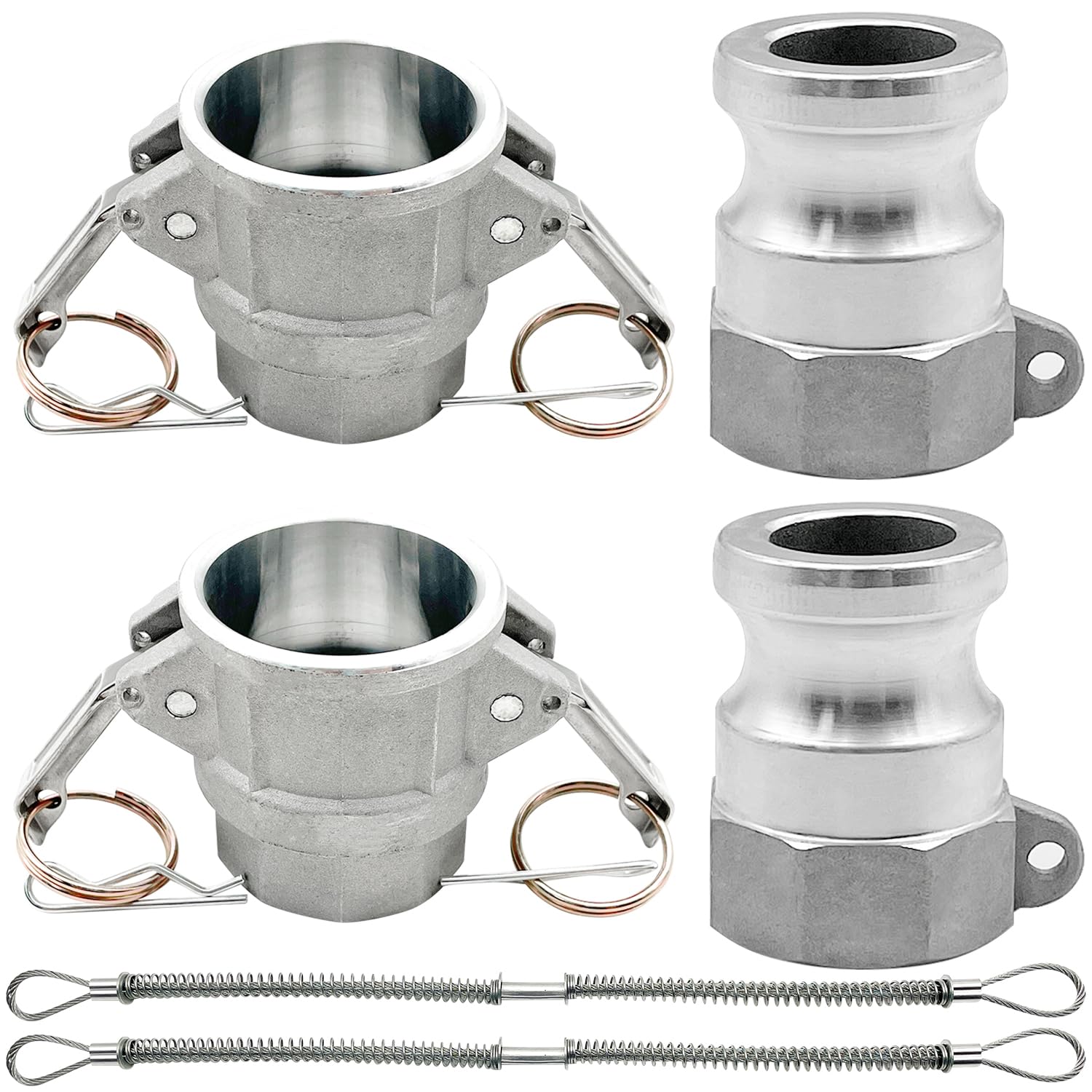 Snapklik.com : 2 PCS Type A And Type D, Aluminum Cam Lock Fittings Cam ...
