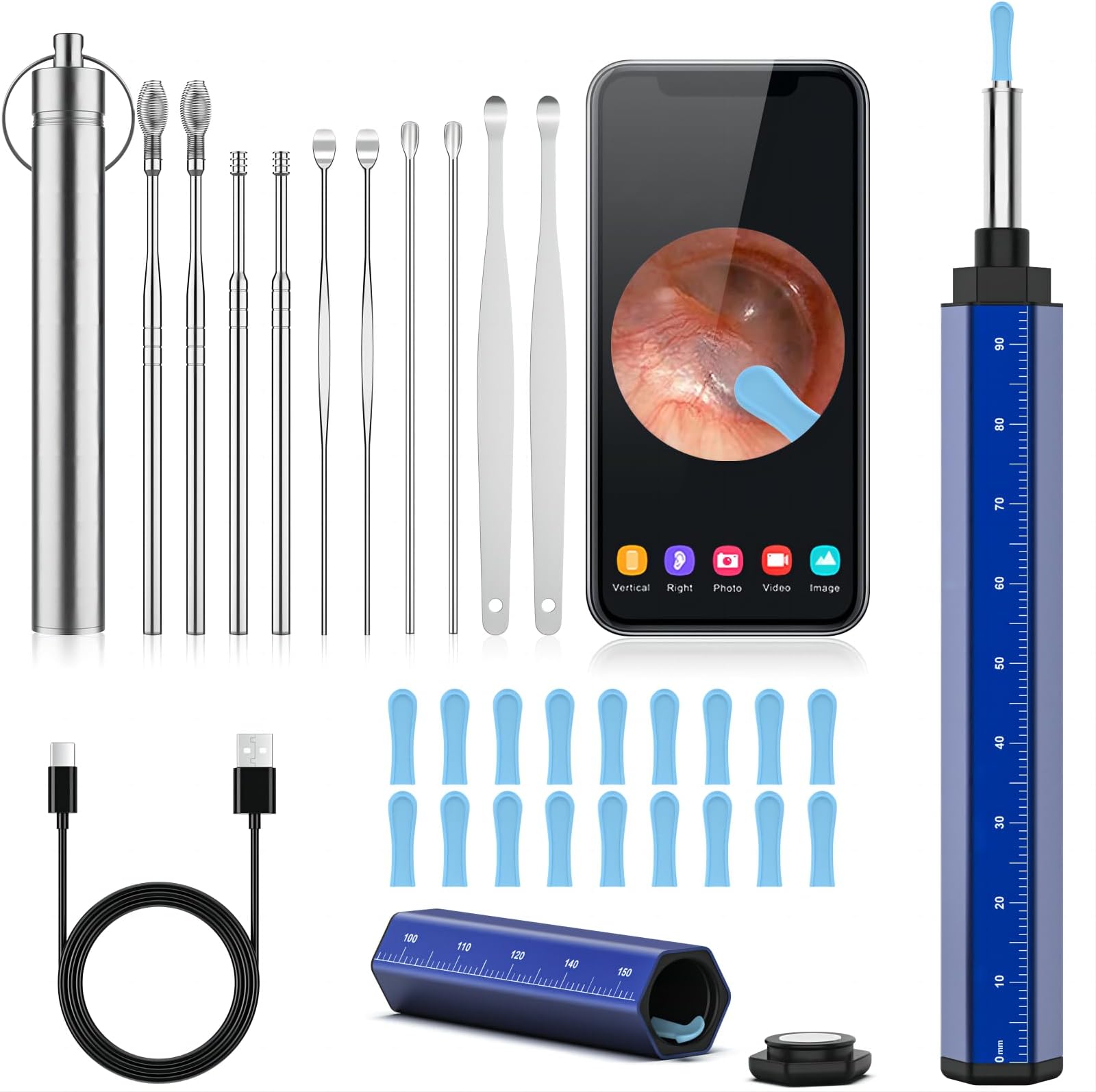 Amazon.com: Tomaje Ear Wax Removal Tool Camera, Ear Cleaner with Camera ...