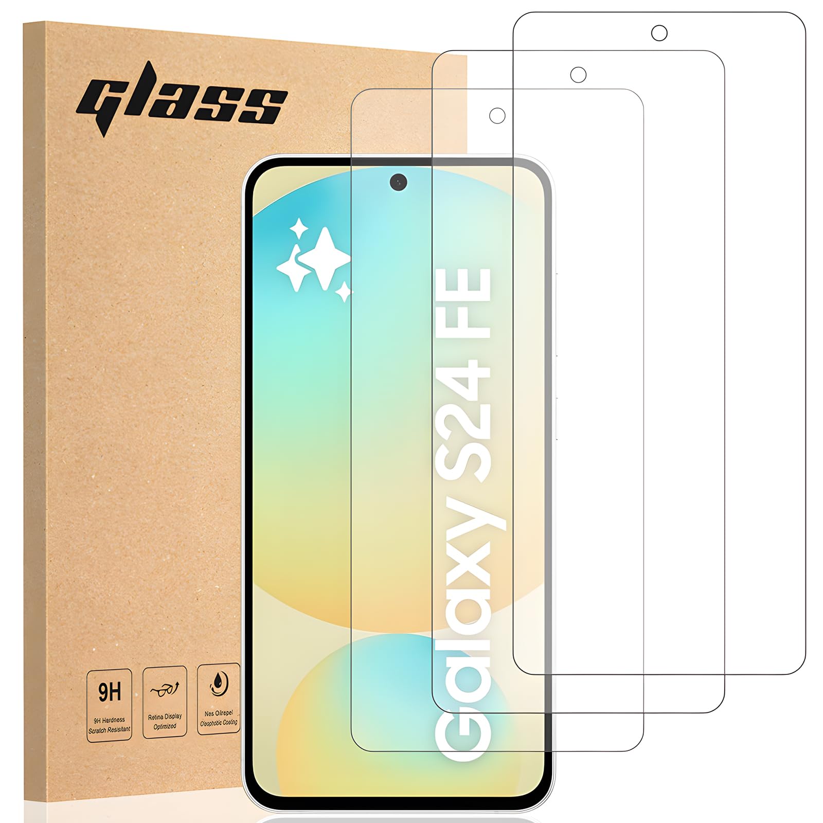 Totill Tempered Glass for Samsung Galaxy S24 FE Screen Protector, [3 ...