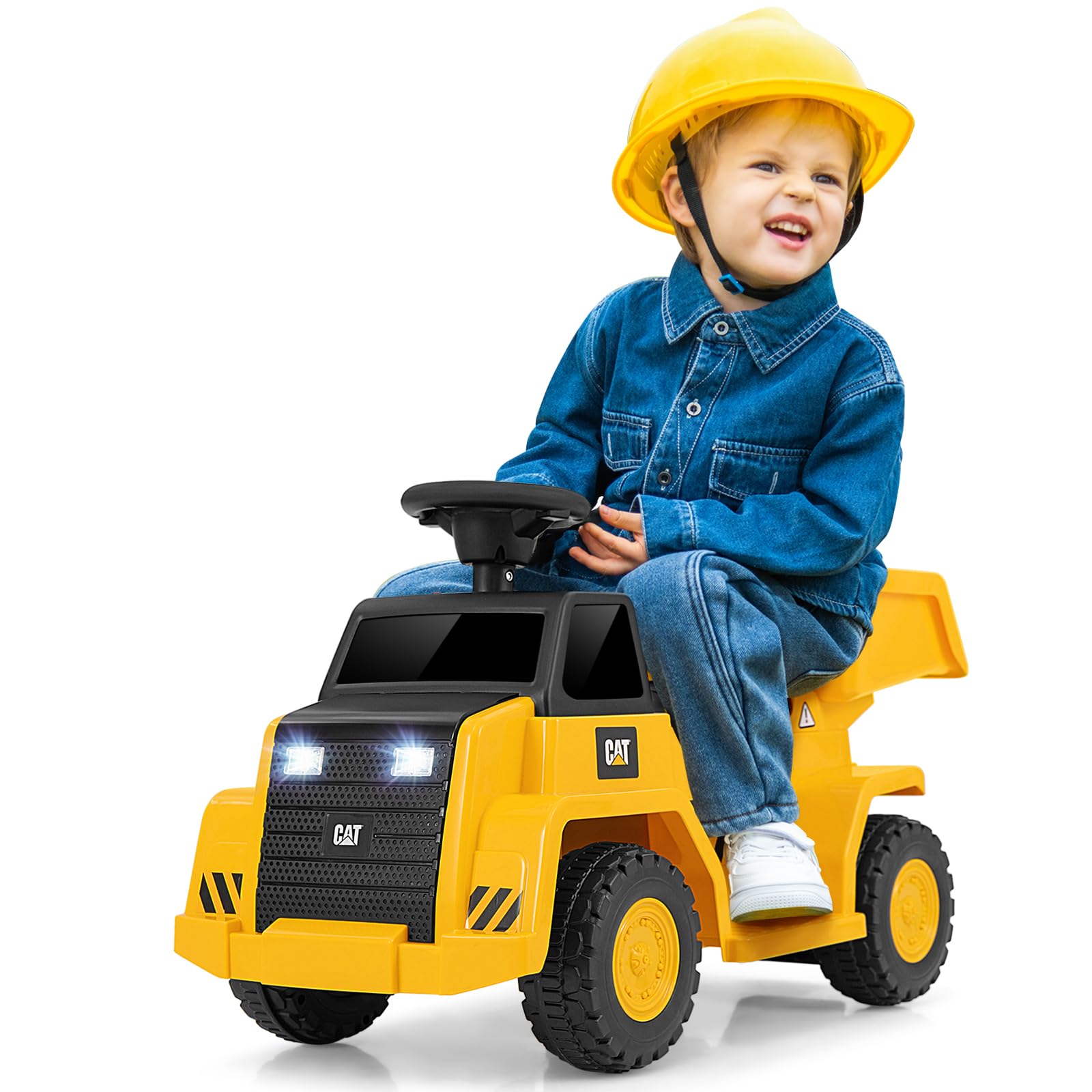 Amazon.com: HONEY JOY Ride On Dump Truck, Licensed Caterpillar Electric ...