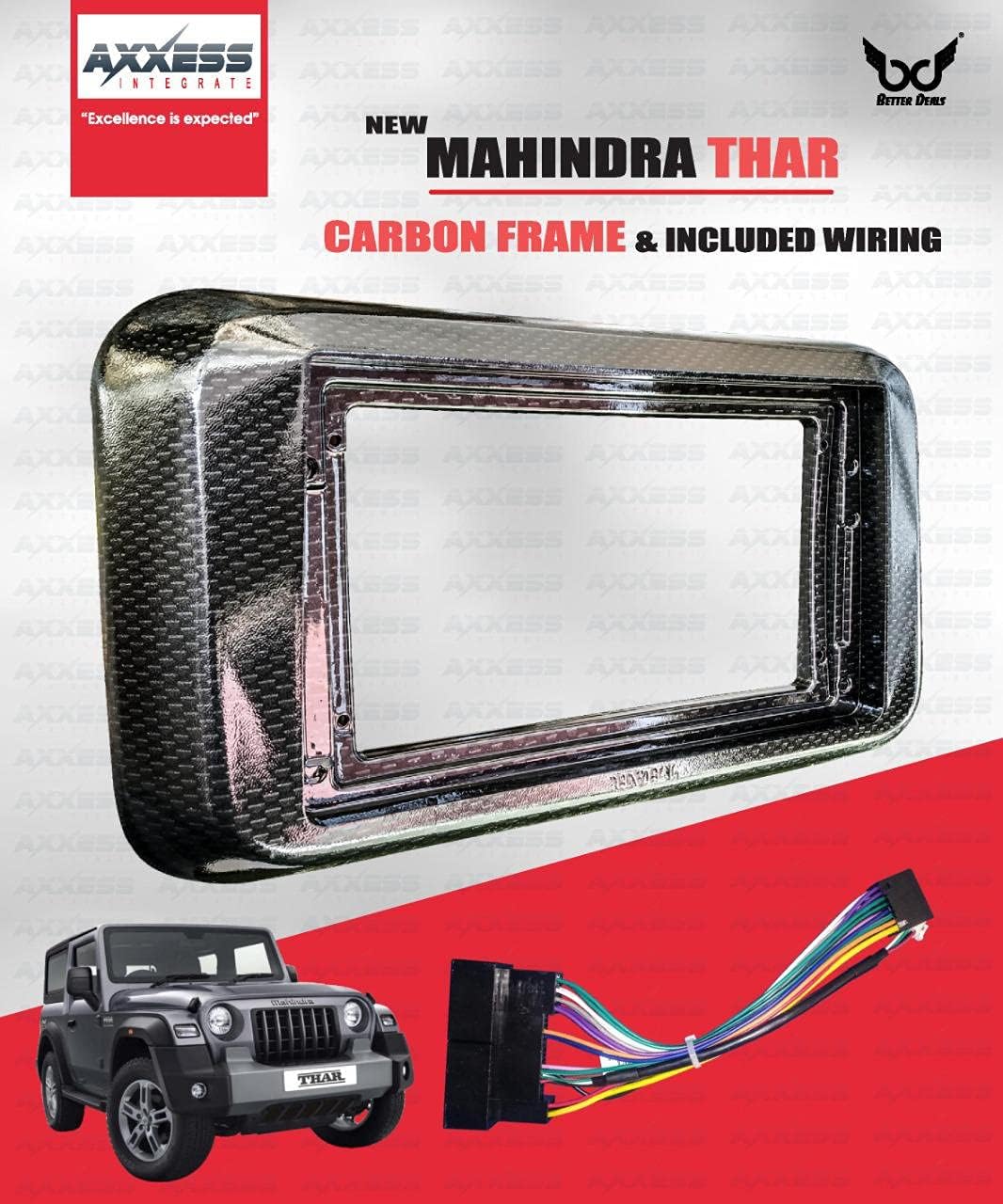 Better deals car stereo frame for Mahindra old thar (9 inch) with ...