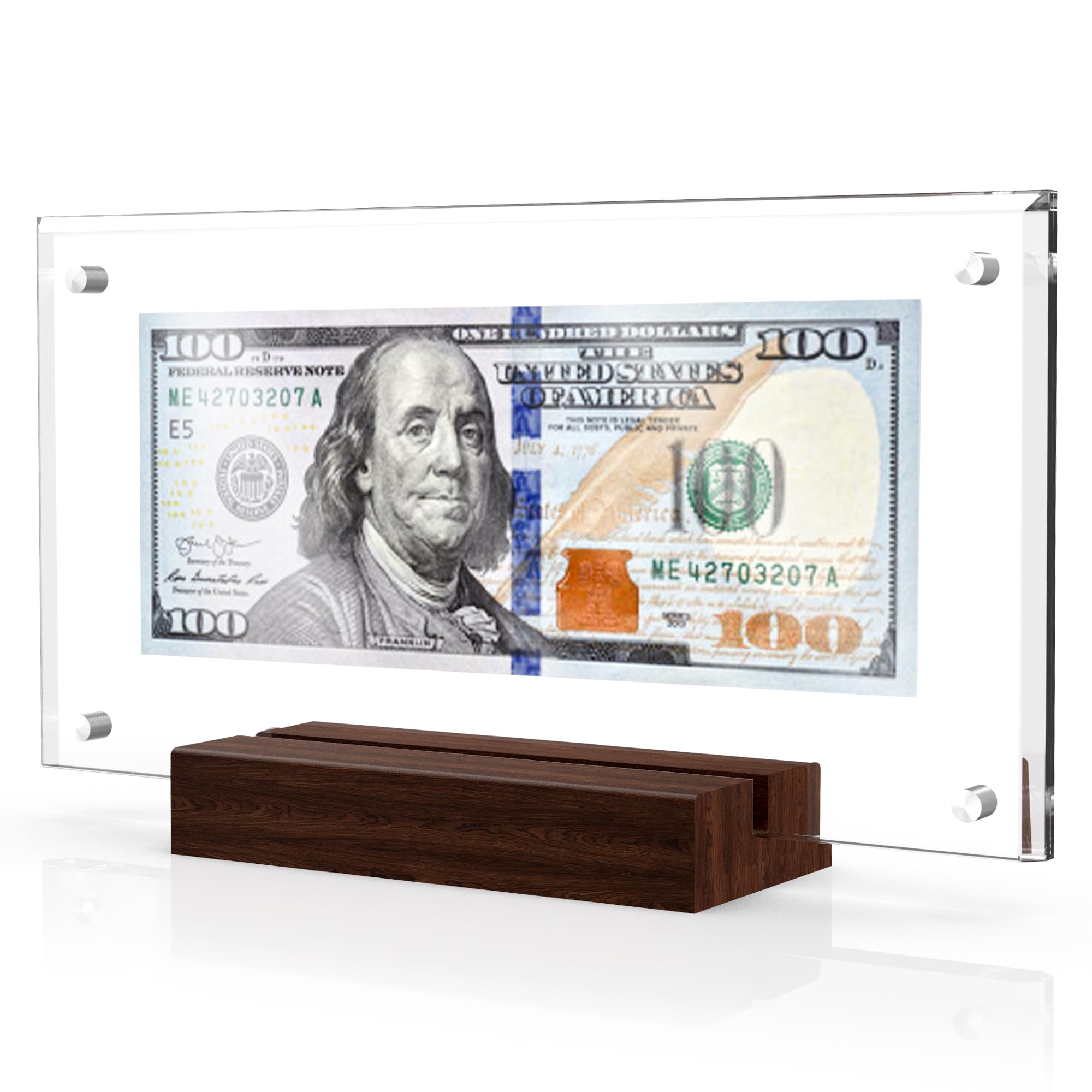 Snapklik.com : PONNOR Dollar Bill Frame,Acrylic Currency Display Holder