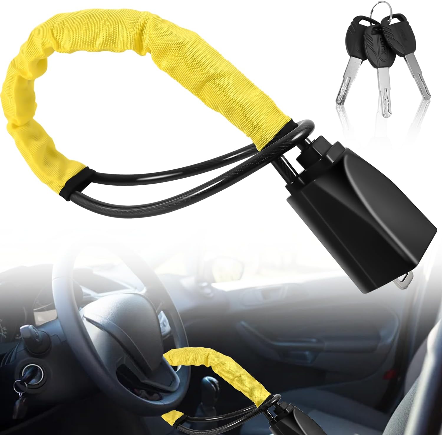 Steering Wheel Lock, Car Lock Anti-Theft Device, Steering Wheel Locks ...