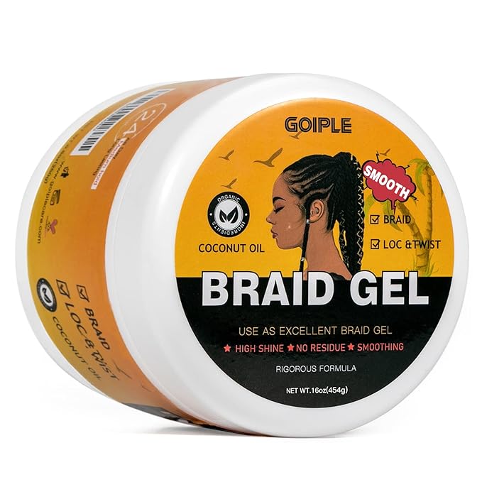 Amazon.com : 16 OZ Big Capacity Strong Hold Braid Gel Tames Frizz ...