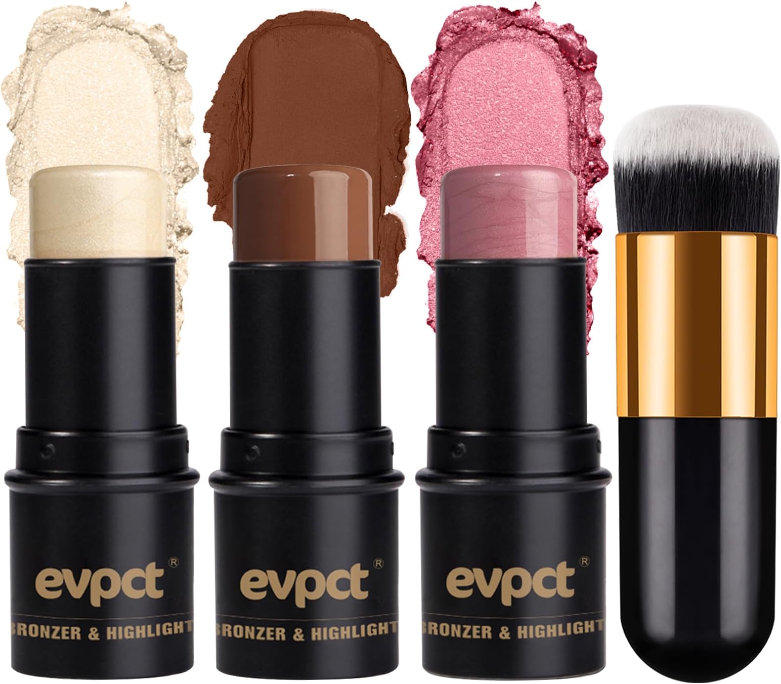 Amazon.com: 3Pcs Contour Stick Kit, Cream Bronzer Shades Blush ...