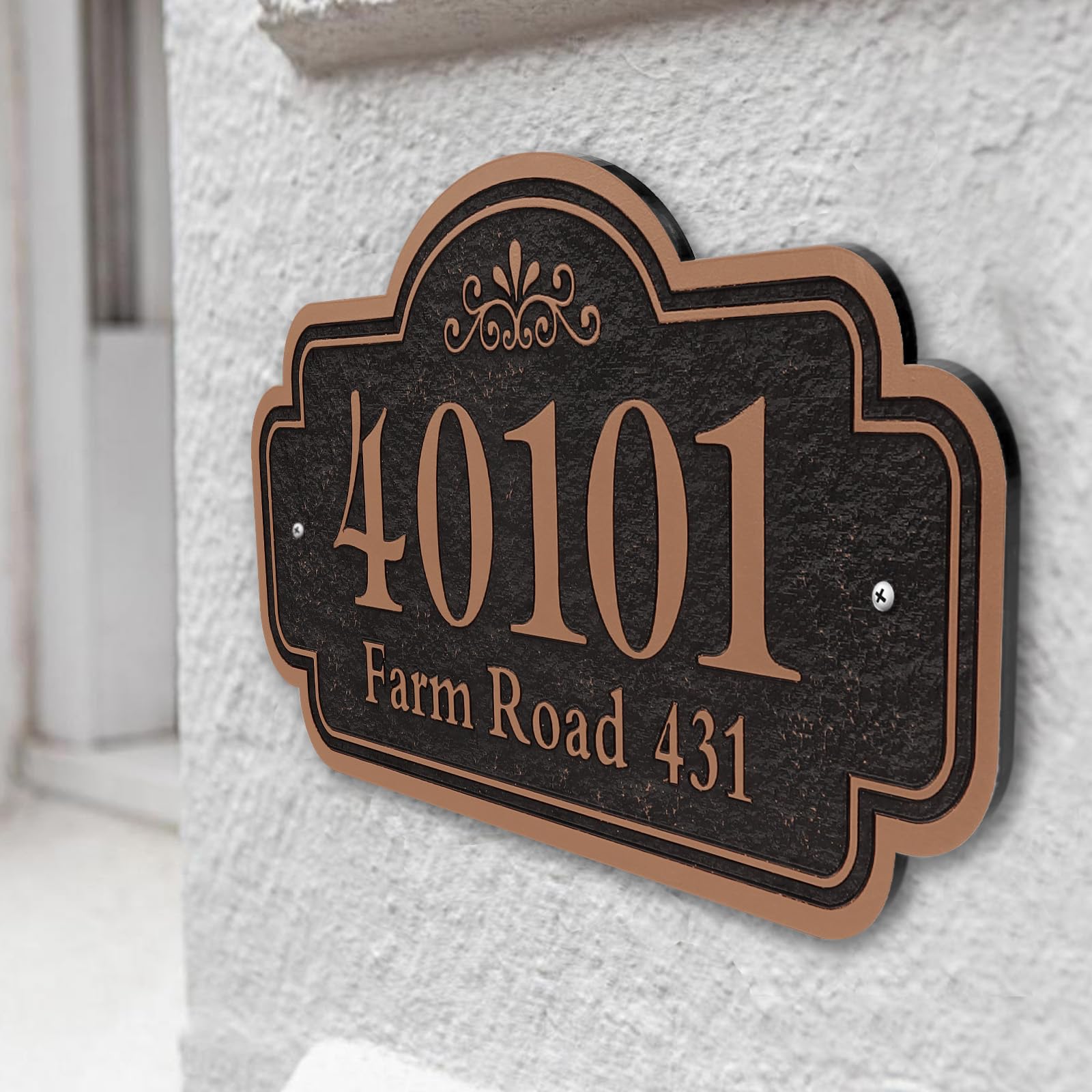 Amazon.com: Custom House Address Sign for Outside, Personalized Address ...