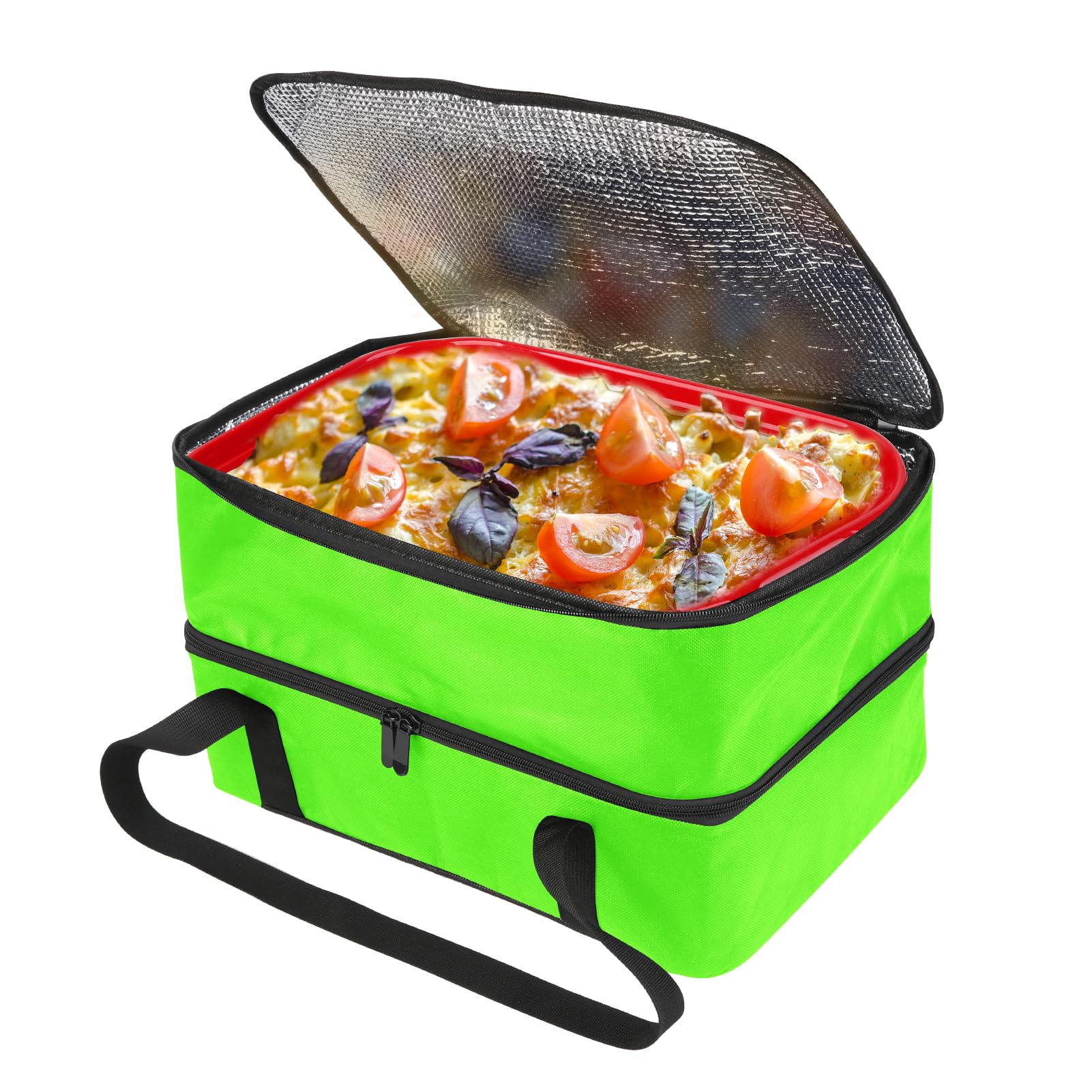 Snapklik.com : Musbus Expandable Lasagna Lugger, Insulated Casserole ...