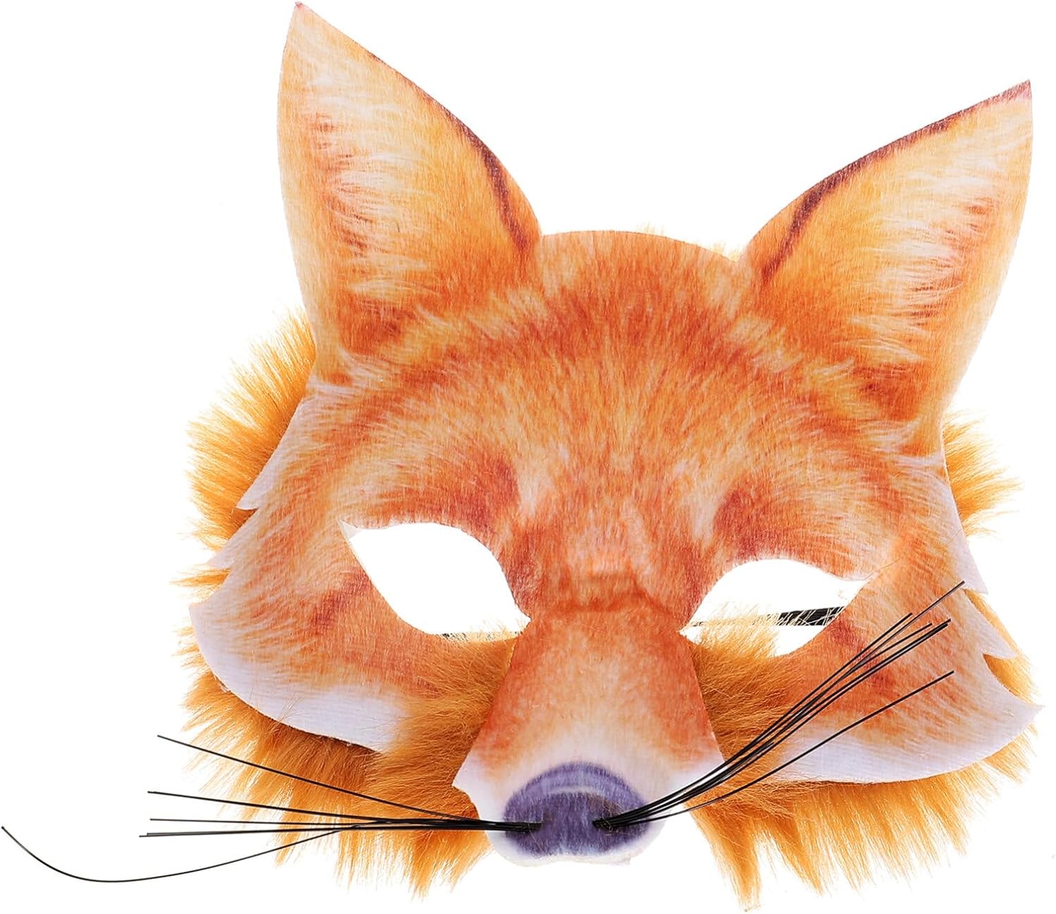 Amazon.com: DEARMAMY Halloween Fox Mask Half Face Animal Mask Mask Cat ...
