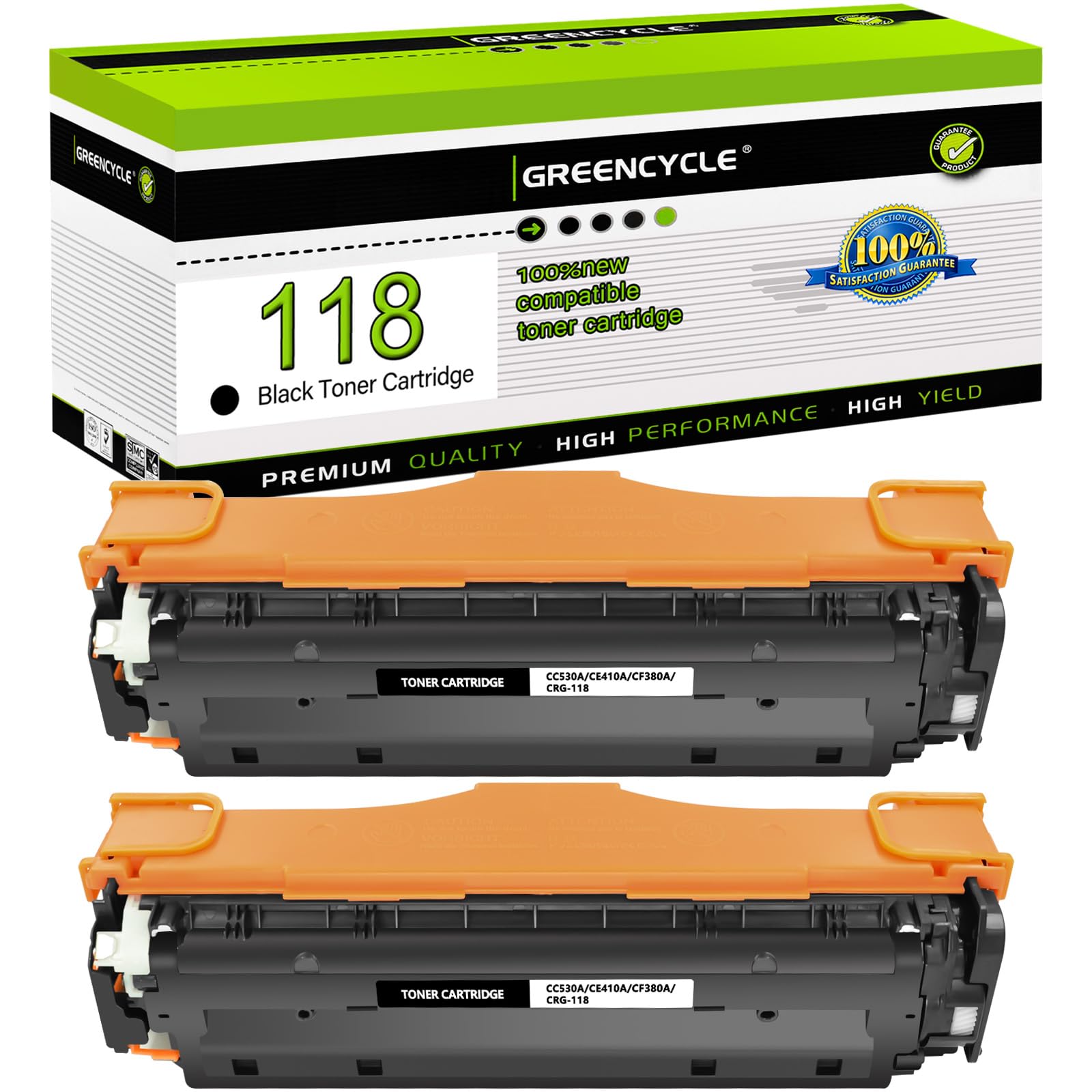 Amazon.com: greencycle 2 Pack CRG118 Black Compatible Toner Cartridge ...