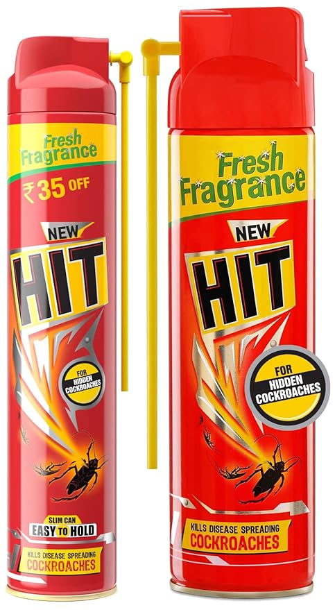 HIT Crawling Insect Killer – Cockroach Killer Spray (400ml)& HIT Flying ...