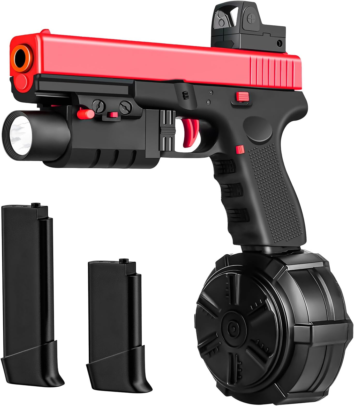 stoytto Gel Ball Blaster with Drum - Electric Orby Gun Pistol, JM X2 ...