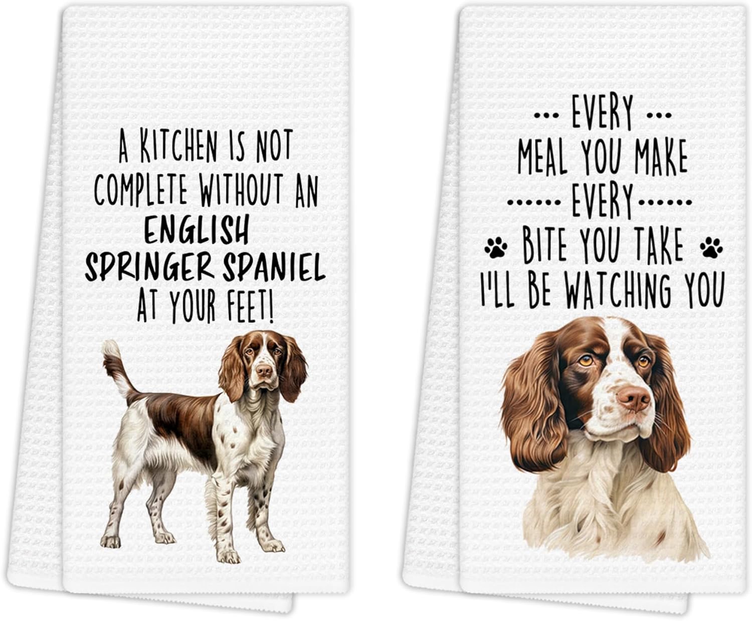 Amazon.com: EGBTL English Springer Spaniel Kitchen Towels Set of 2 ...