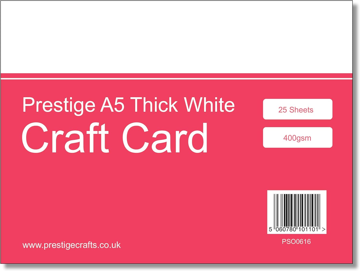 Prestige A5 Thick White 400gsm Card for Crafting x 25 Sheets : Amazon ...