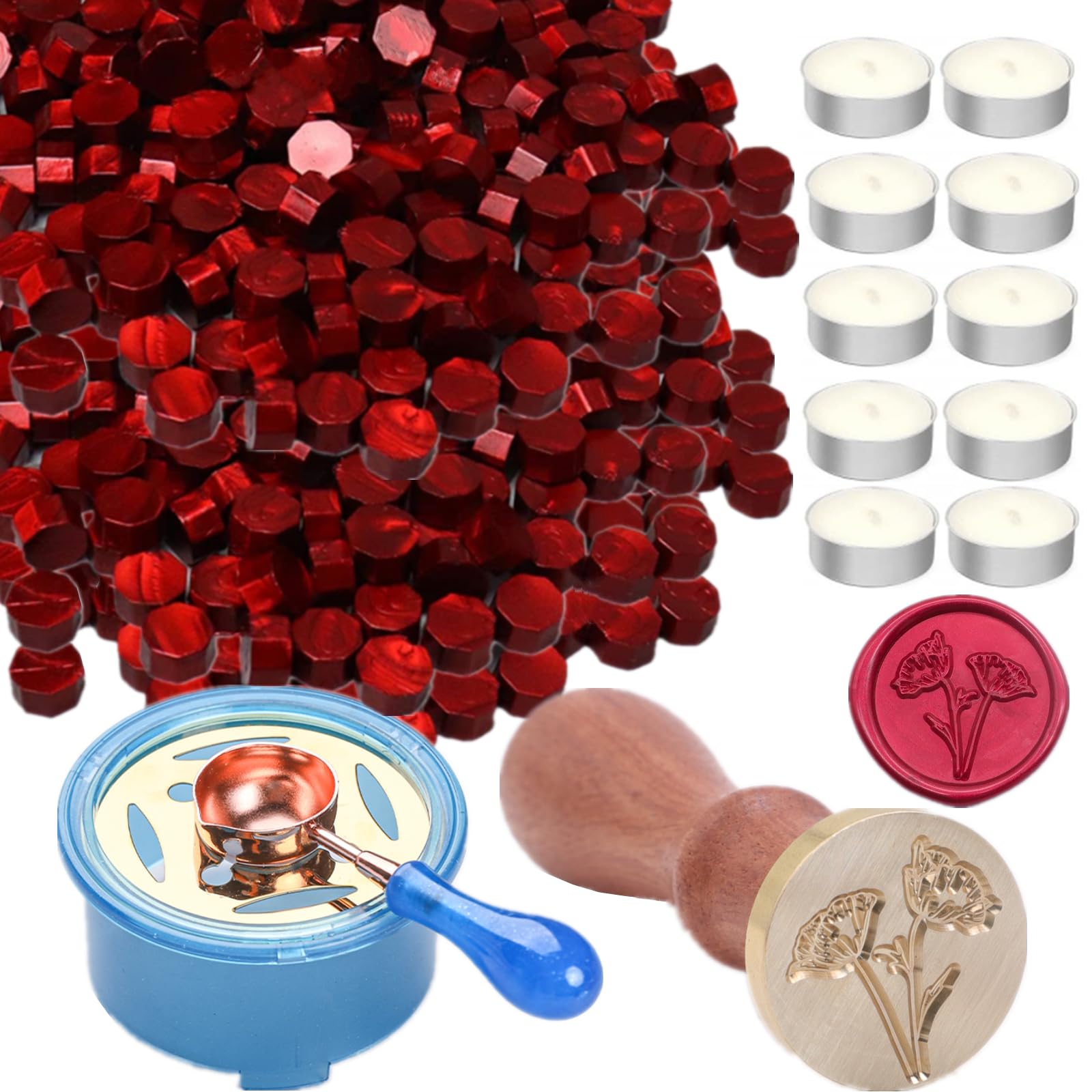Sealing Wax, ONWINPOR 413pcs Sealing Wax Kit with Pearl White Wax Seal ...