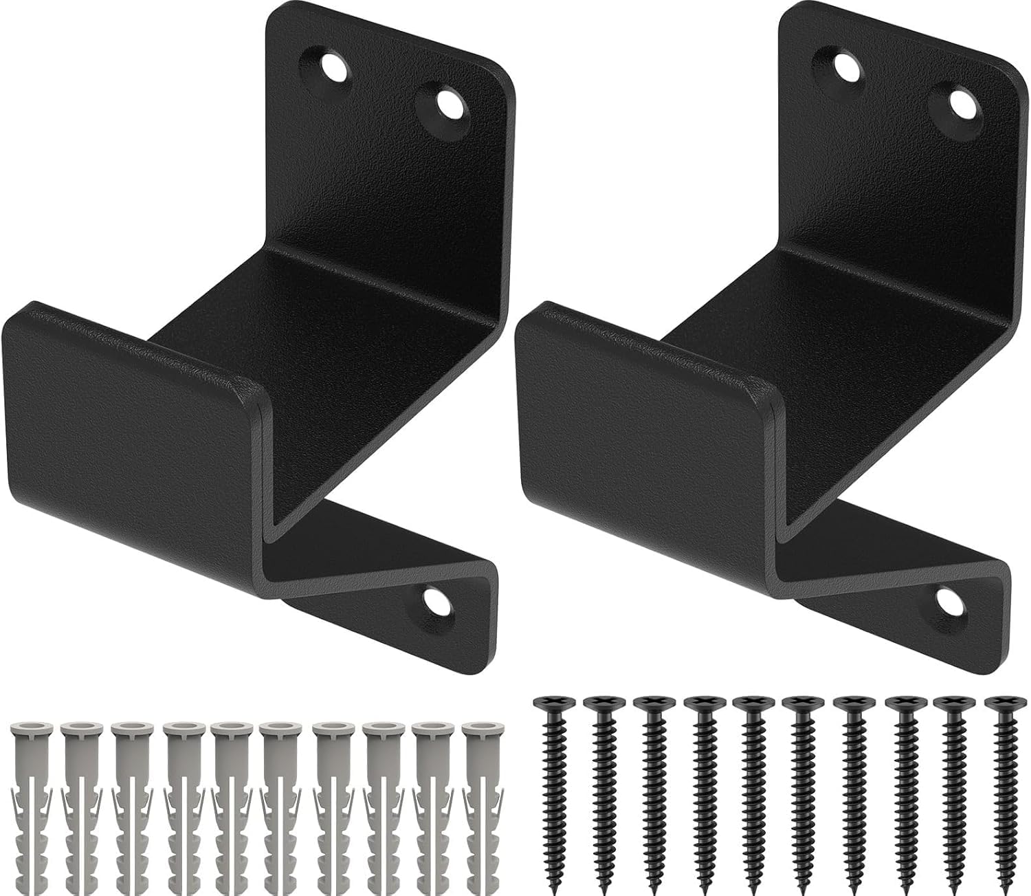 Ladder Hanger, Steel Wall Mount Ladder Holder Utility Heavy Duty Ladder ...