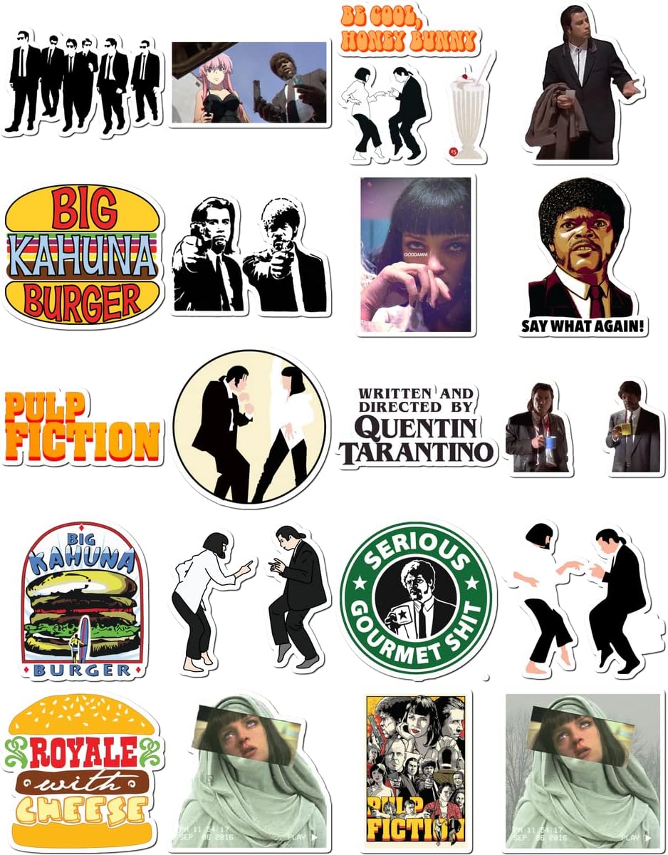 Amazon.com: Stickers 20 Pcs Per Pack Pulp Aesthetic Fiction Laptop ...