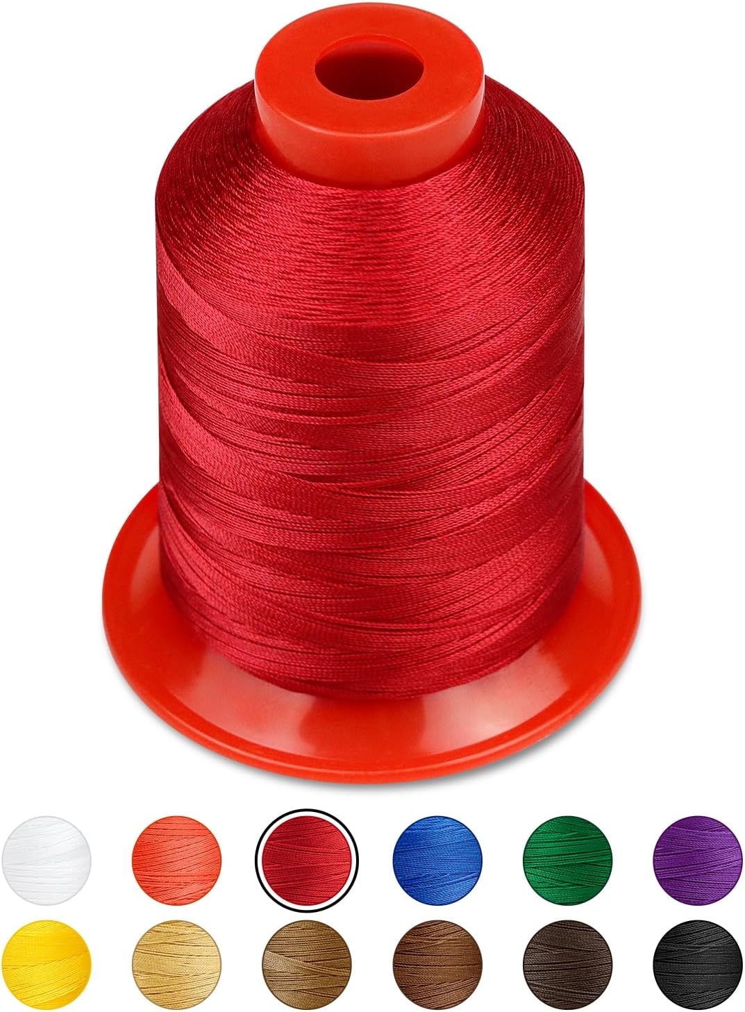 Amazon.com: FIVEIZERO Extra Strong Upholstery Thread,Red 1000 Meters ...