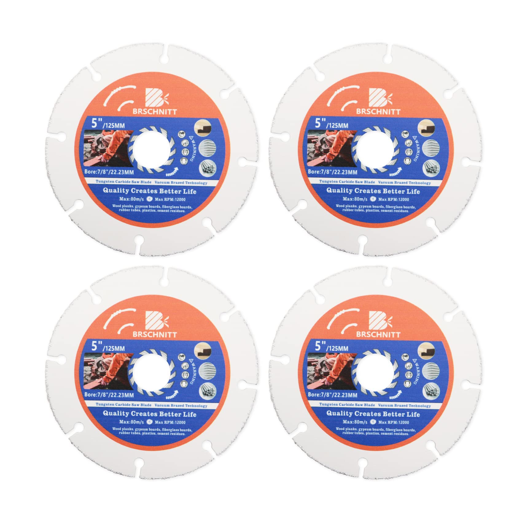 Snapklik.com : Carbide Multi Wheel,BRSCHNITT 4pcs 5 Inch (125mm)