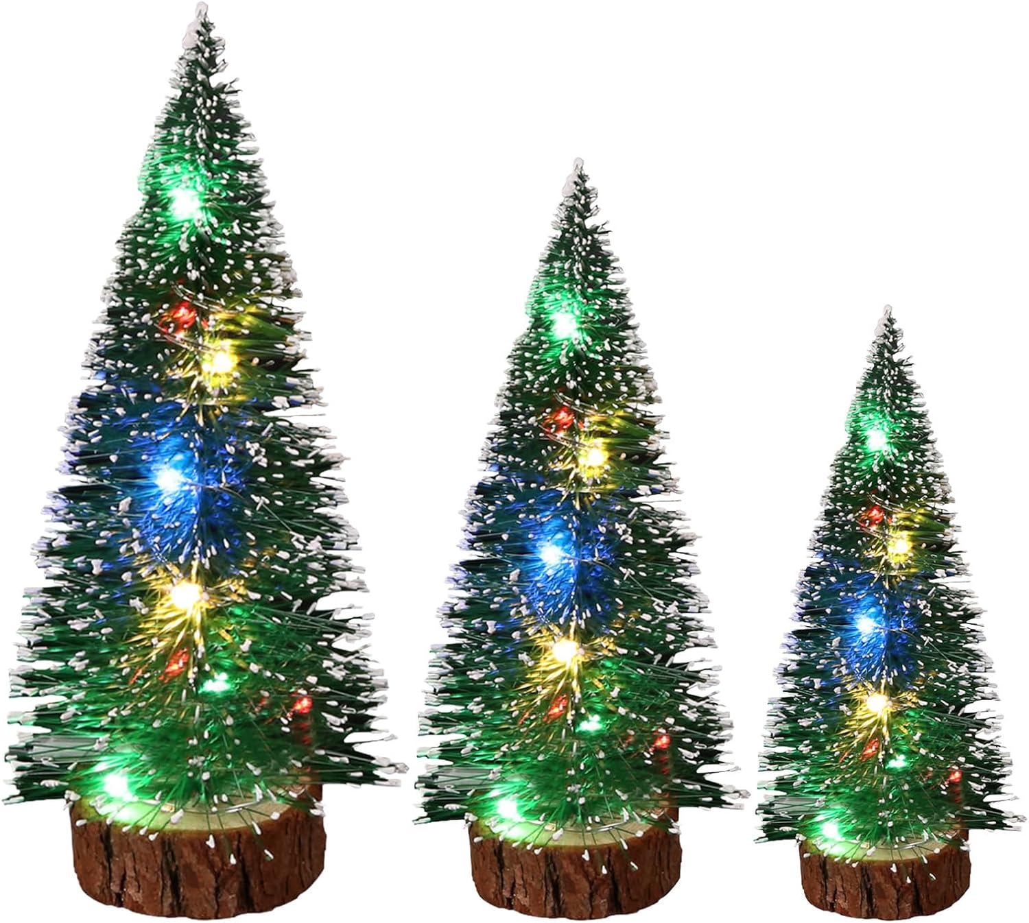 Amazon.com: ARIOU Tree, Set of 3 Trees, LED Miniature Tree, Small ...