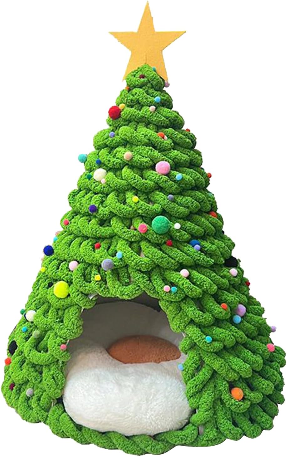 Christmas Tree Cat House Kit - Festive Pet House Kit | Kitten Beds Tent ...