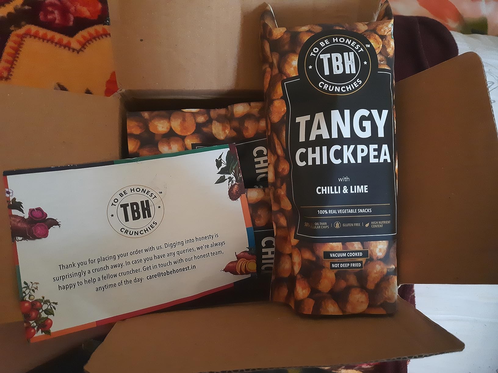 TBH - To Be Honest Vegetable Chips | Tangy Chickpea with Chilli & Lime ...