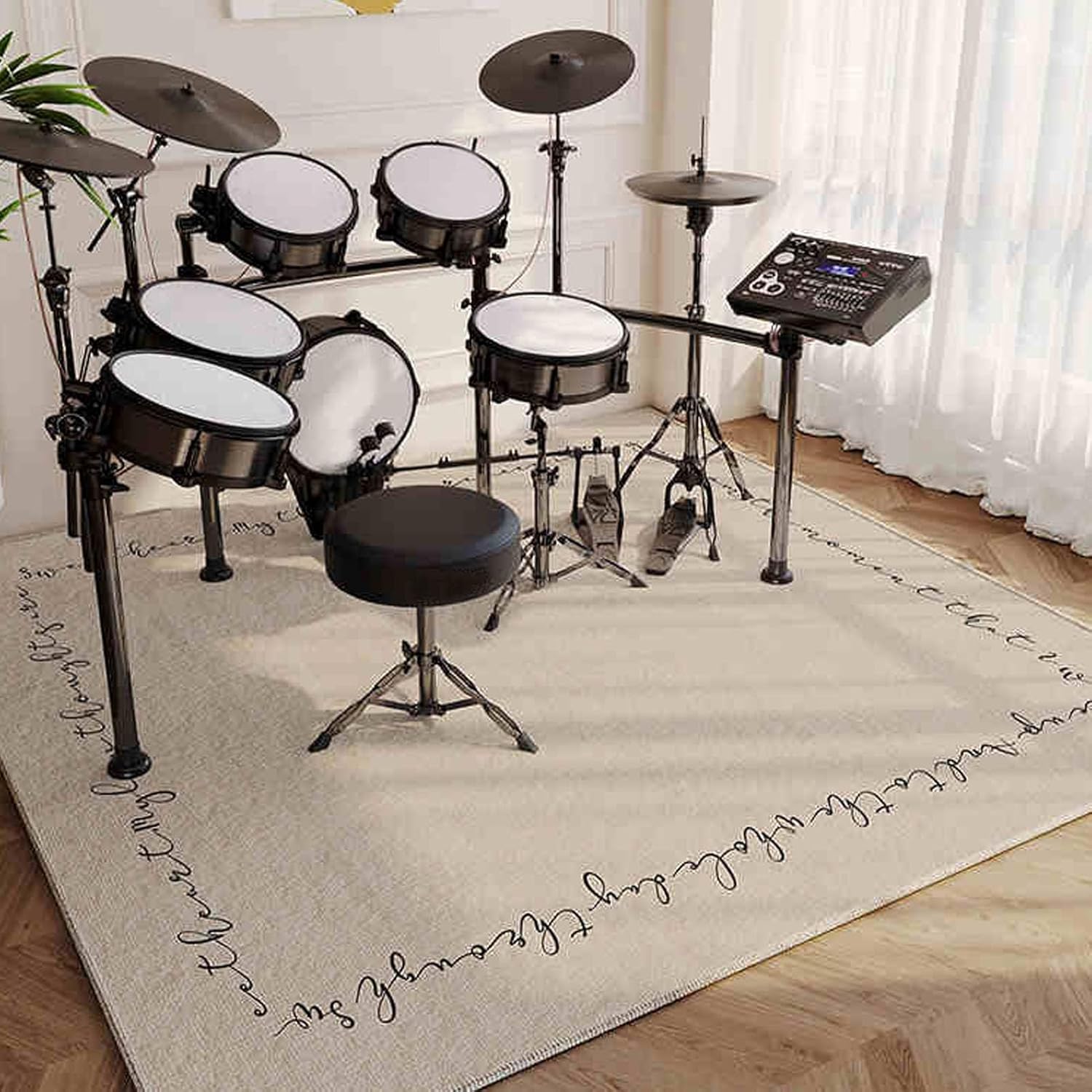 Non Slip Drum Mat for Kids Soundproof and Sound Absorbing Carpet for ...