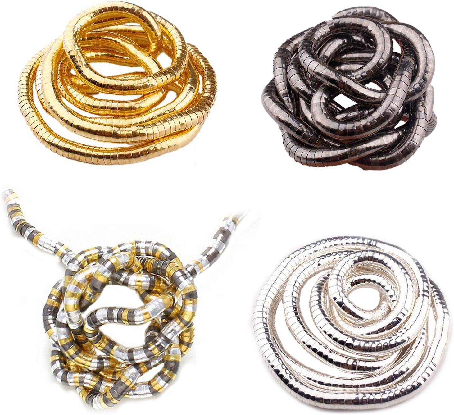 Amazon.com: hunsee Bendable Snake Necklace, Snake Alloy Necklace ...