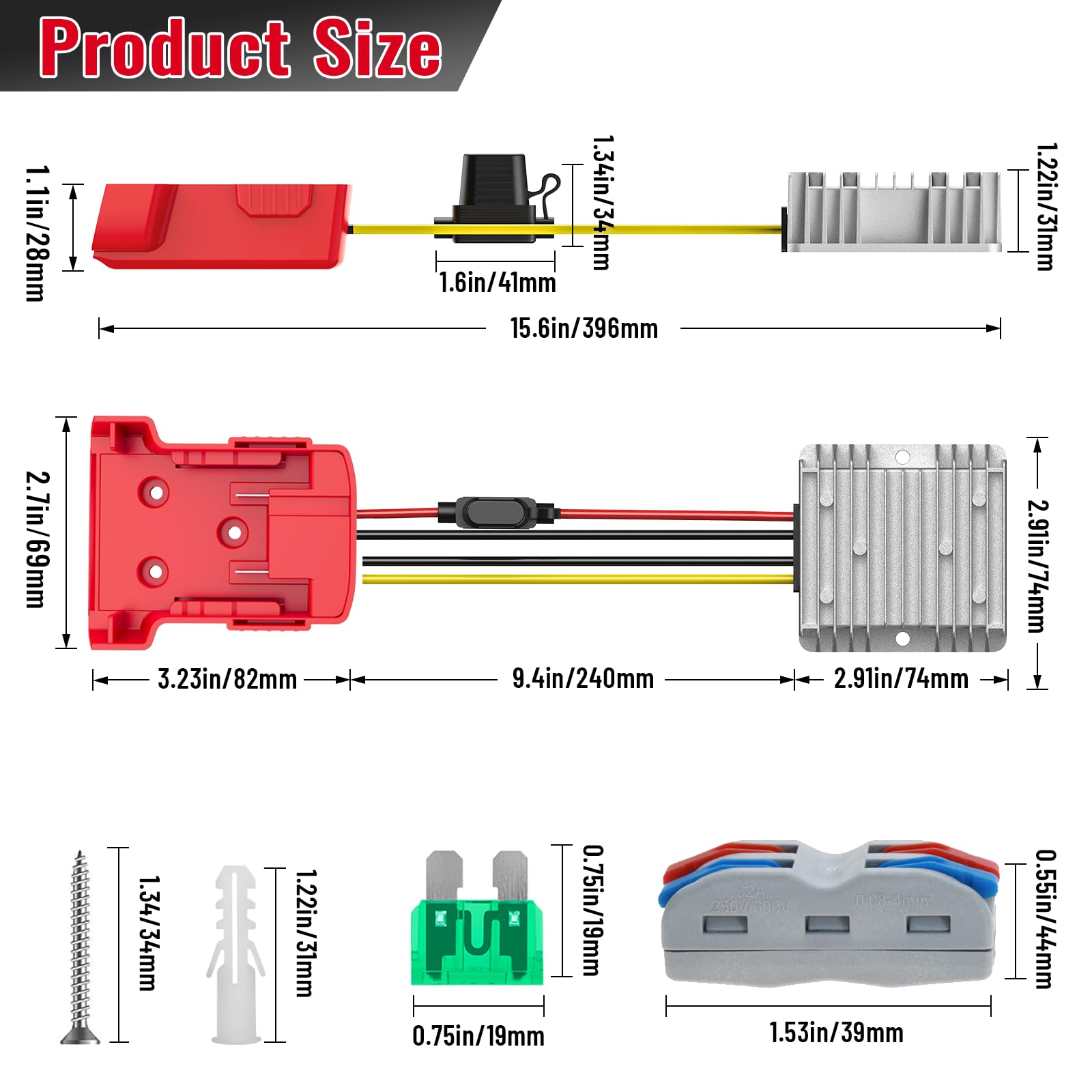 Snapklik.com : 18V To 12V Step Down Converter For Milwaukee M18 Power ...