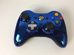Manette sans fil pour Xbox 360 - Bleu Chromé : Amazon.fr: Jeux vidéo