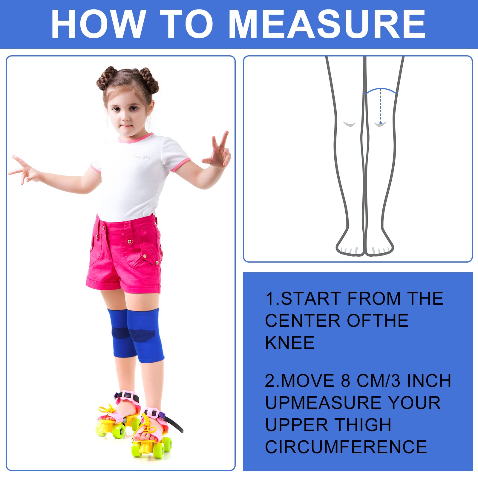 Snapklik.com : Skylety 2 Pairs Kids Knee Sleeve Kids Knee Brace ...