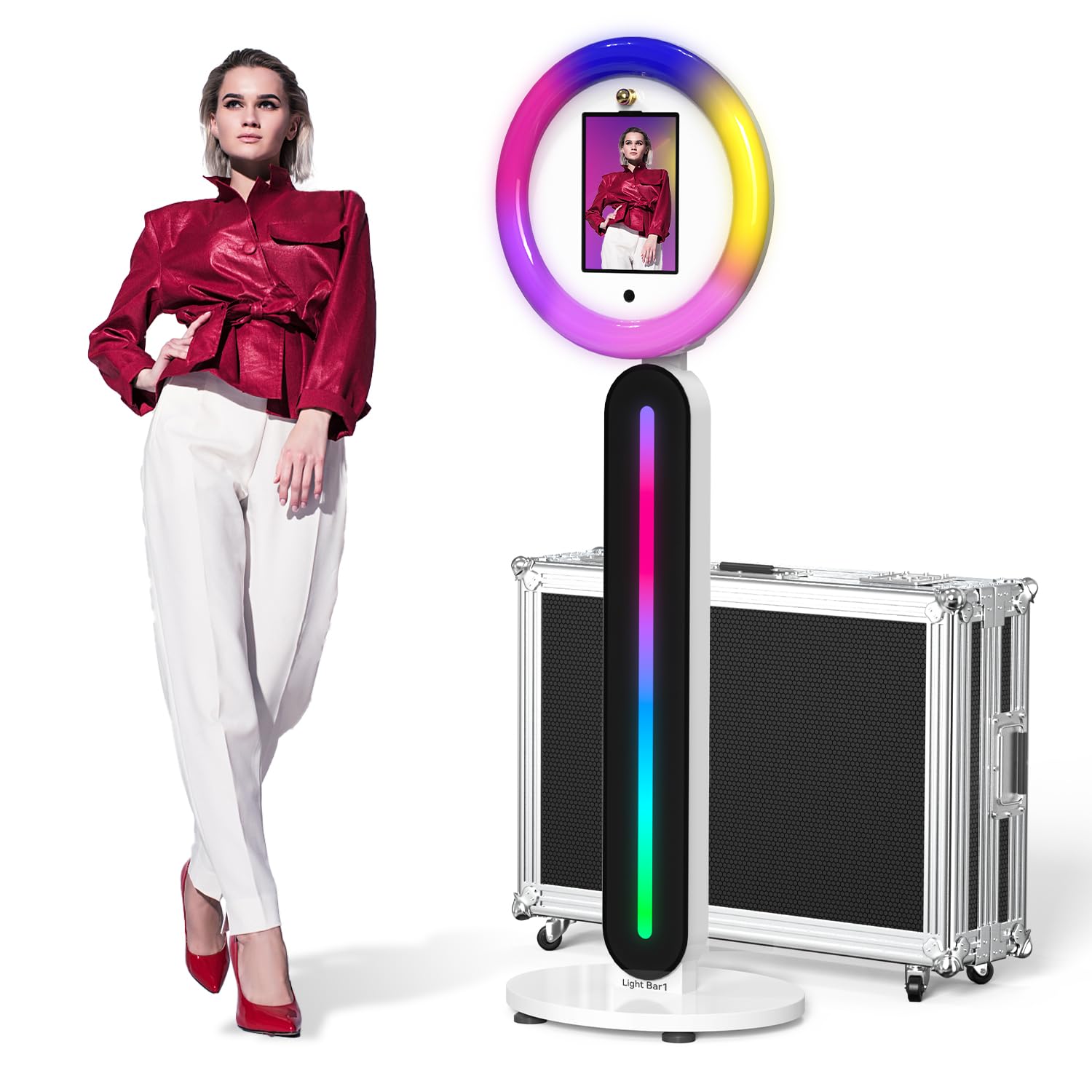 Amazon.com : HOGSITY Portable Photo Booth Stand for i pad 10.2in 10.9in ...