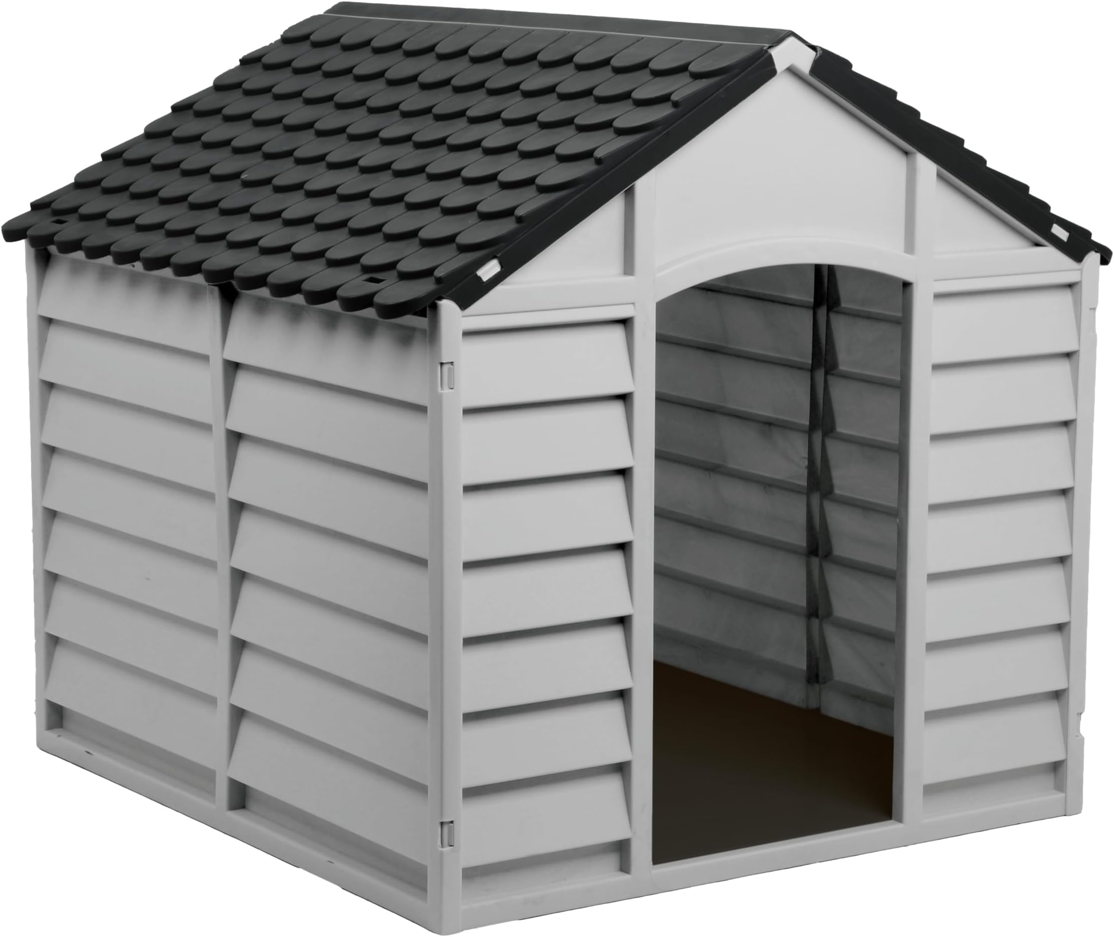 Garden Store Direct New Dog Kennel Shelters in Grey Tone, Two Styles ...