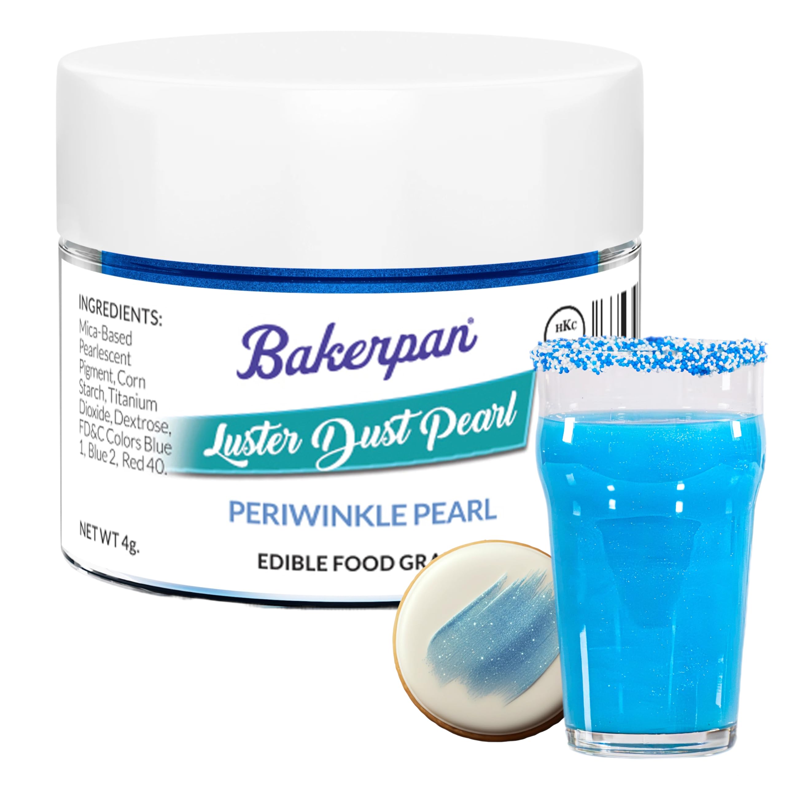 Snapklik.com : Bakerpan Pearl Luster Dust Edible, Periwinkle Blue ...