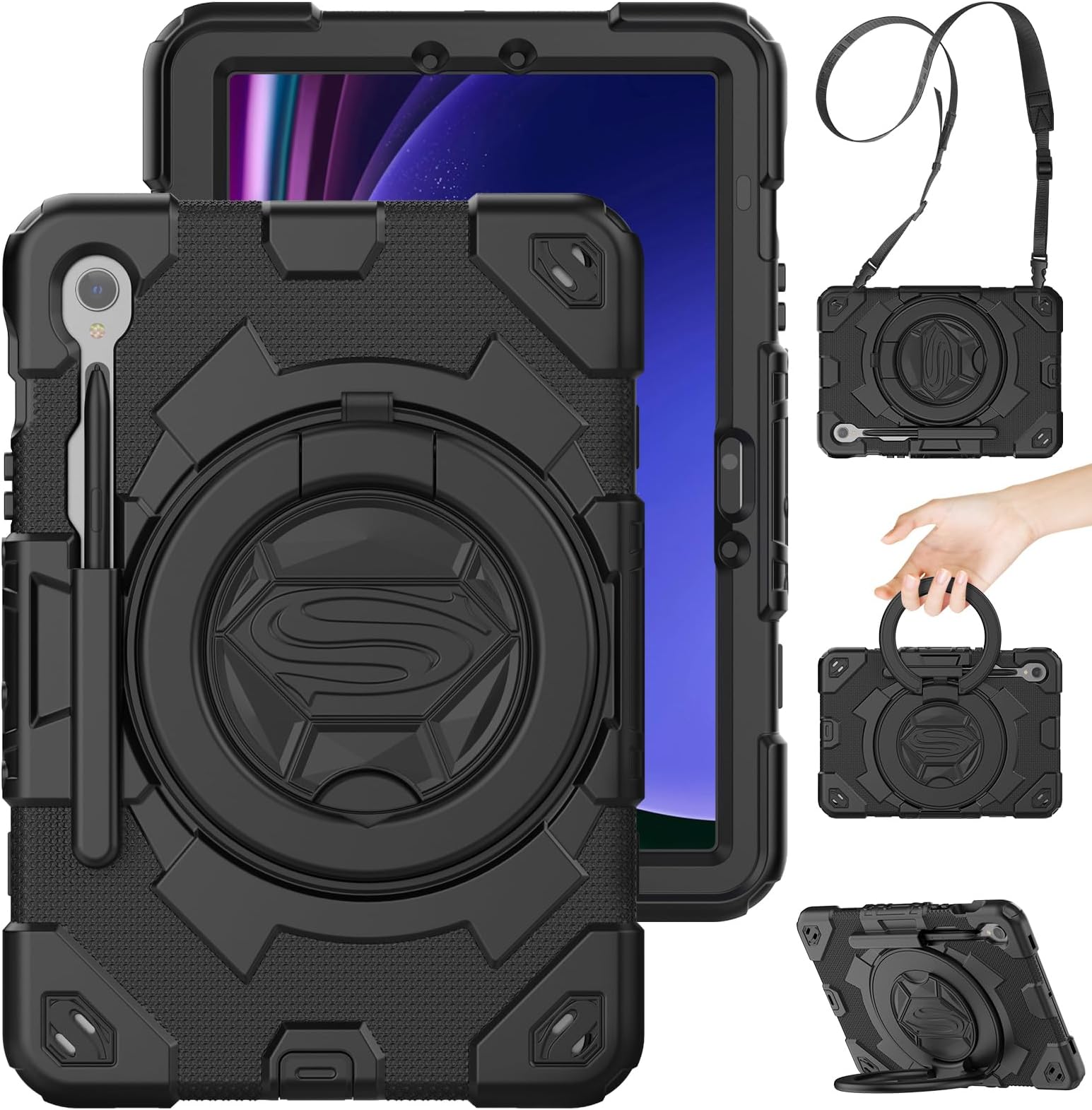 Amazon.com: Timecity Case for Samsung Galaxy Tab S10 FE/ S9 FE 5G 10.9 ...